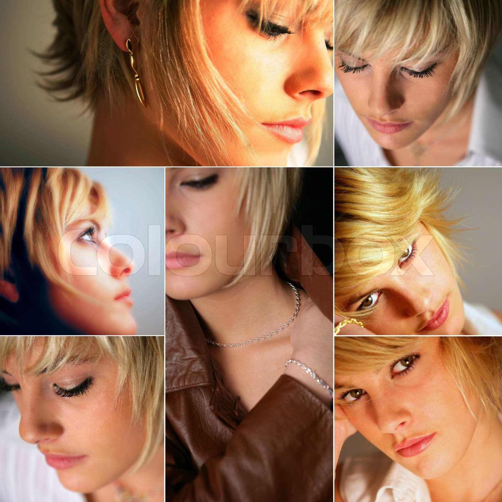 Female hair models | Stock image | Colourbox