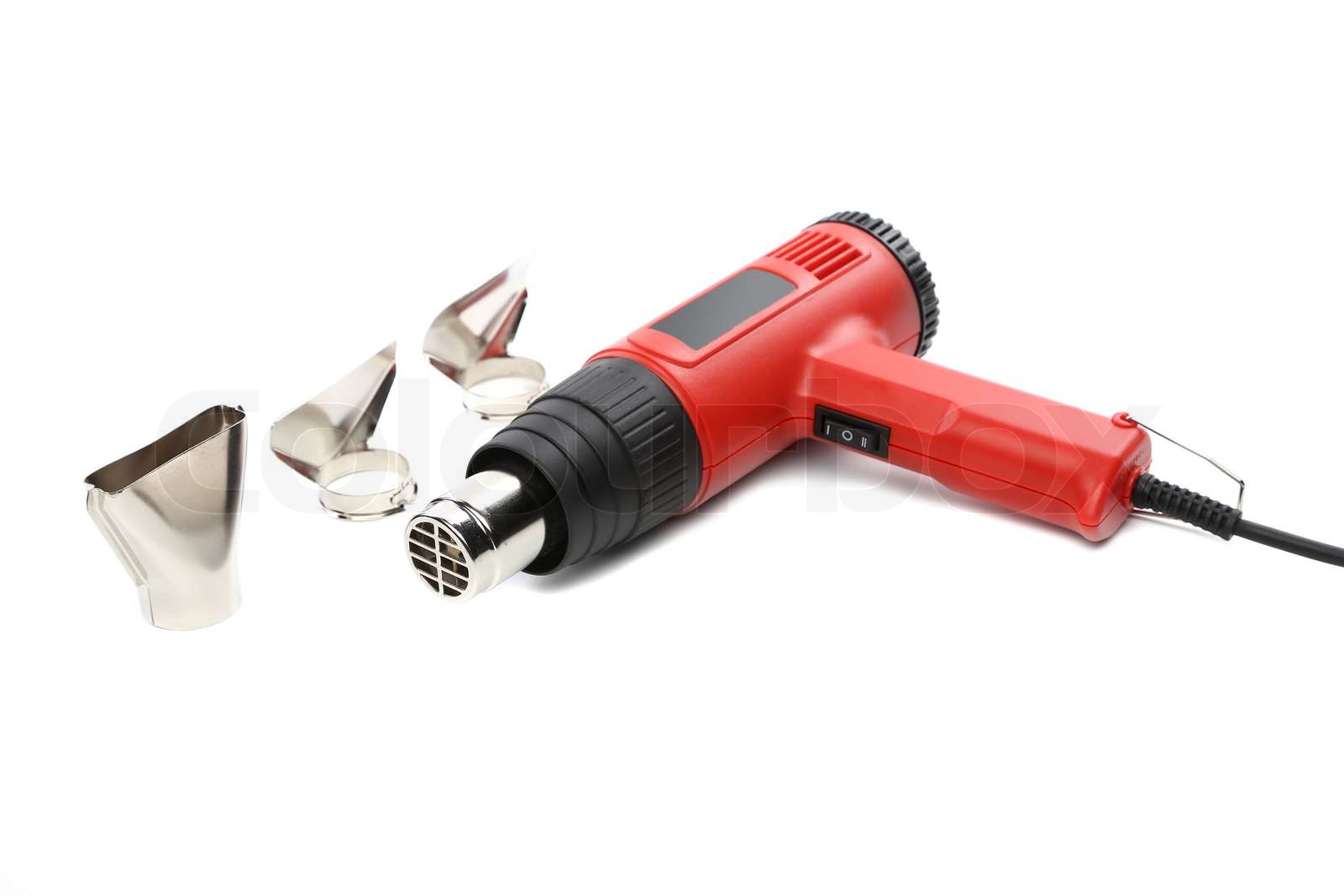 Varm luft pistol med tips | Stock foto | Colourbox