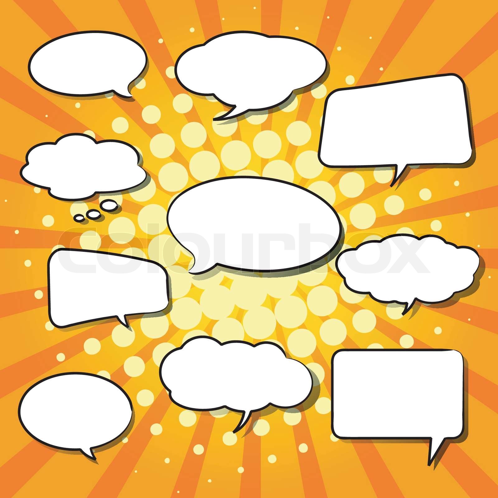 Papir Taleboble , vektor illustration 62eps | Stock vektor | Colourbox