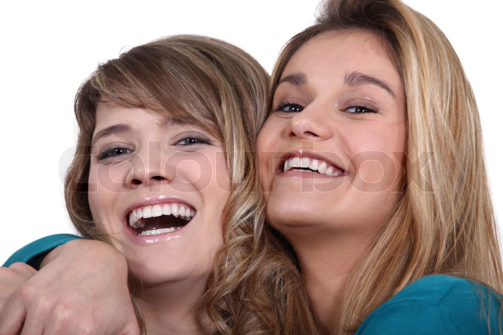 best friends embracing | Stock image | Colourbox