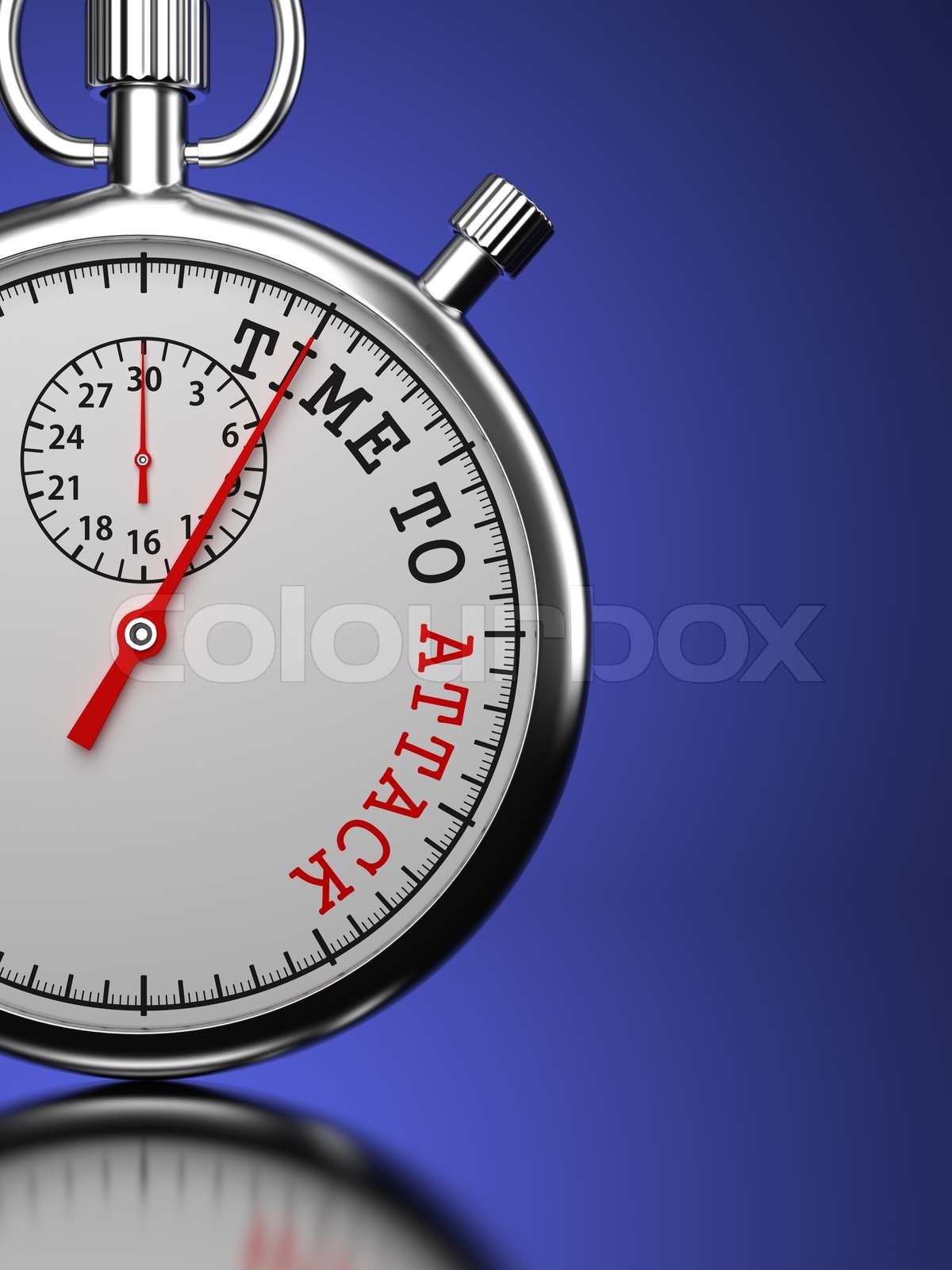 Time To Attack Concept | Stock image | Colourbox
