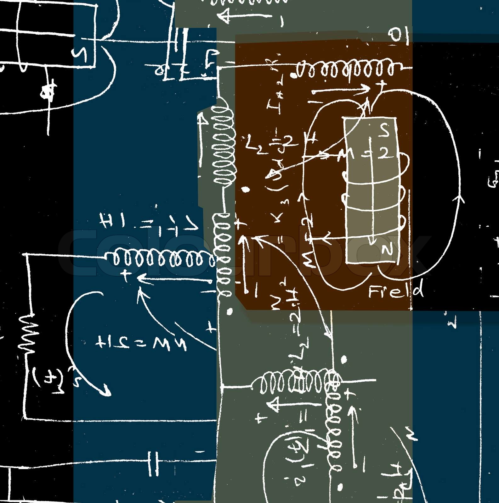 Mathematical Engineering Background | Stock image | Colourbox