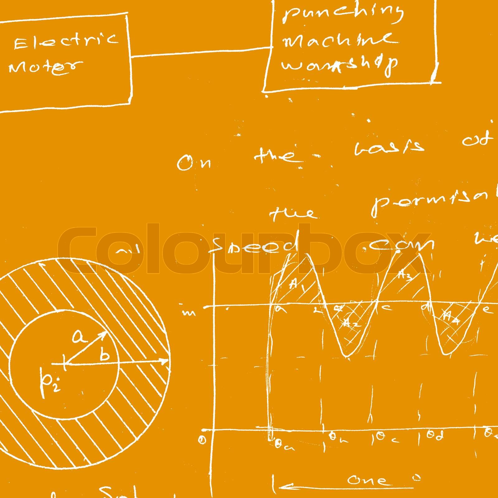 Mathematical Engineering Background | Stock image | Colourbox