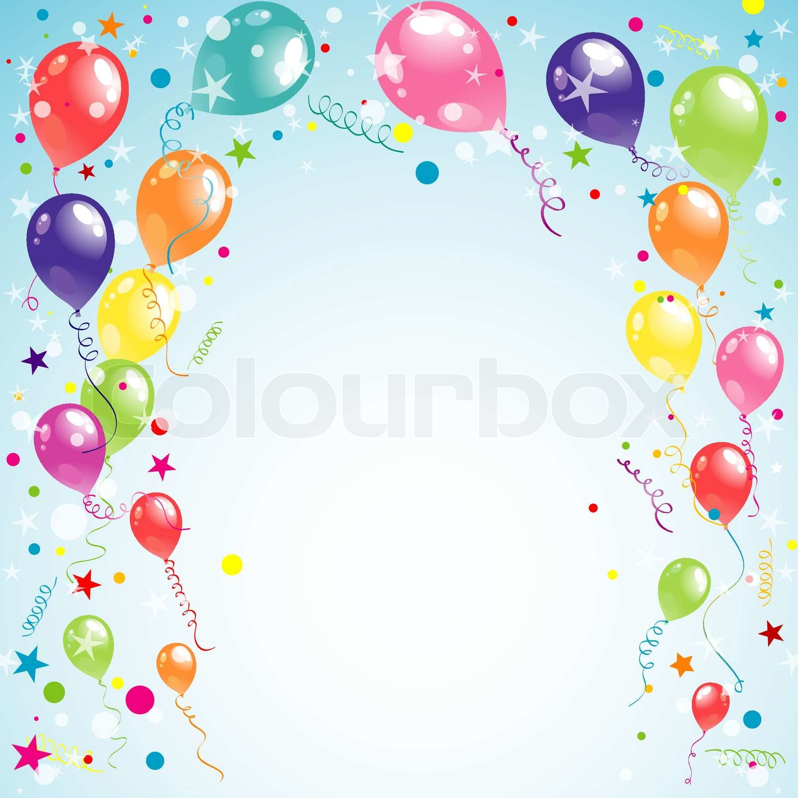 Farbe schöne Party Luftballons, vector | Stock-Vektor | Colourbox
