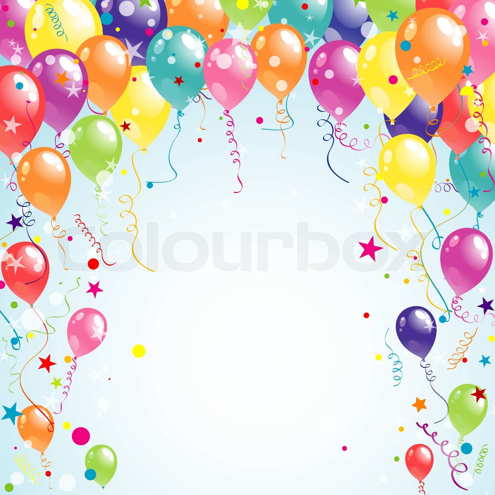 Farbe schöne Party Luftballons, vector | Stock-Vektor | Colourbox