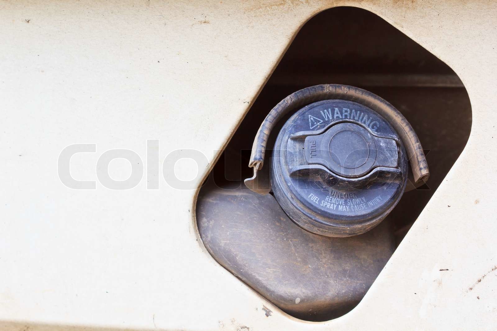 Oil tank cars and Petrol cap cover | Stock image | Colourbox