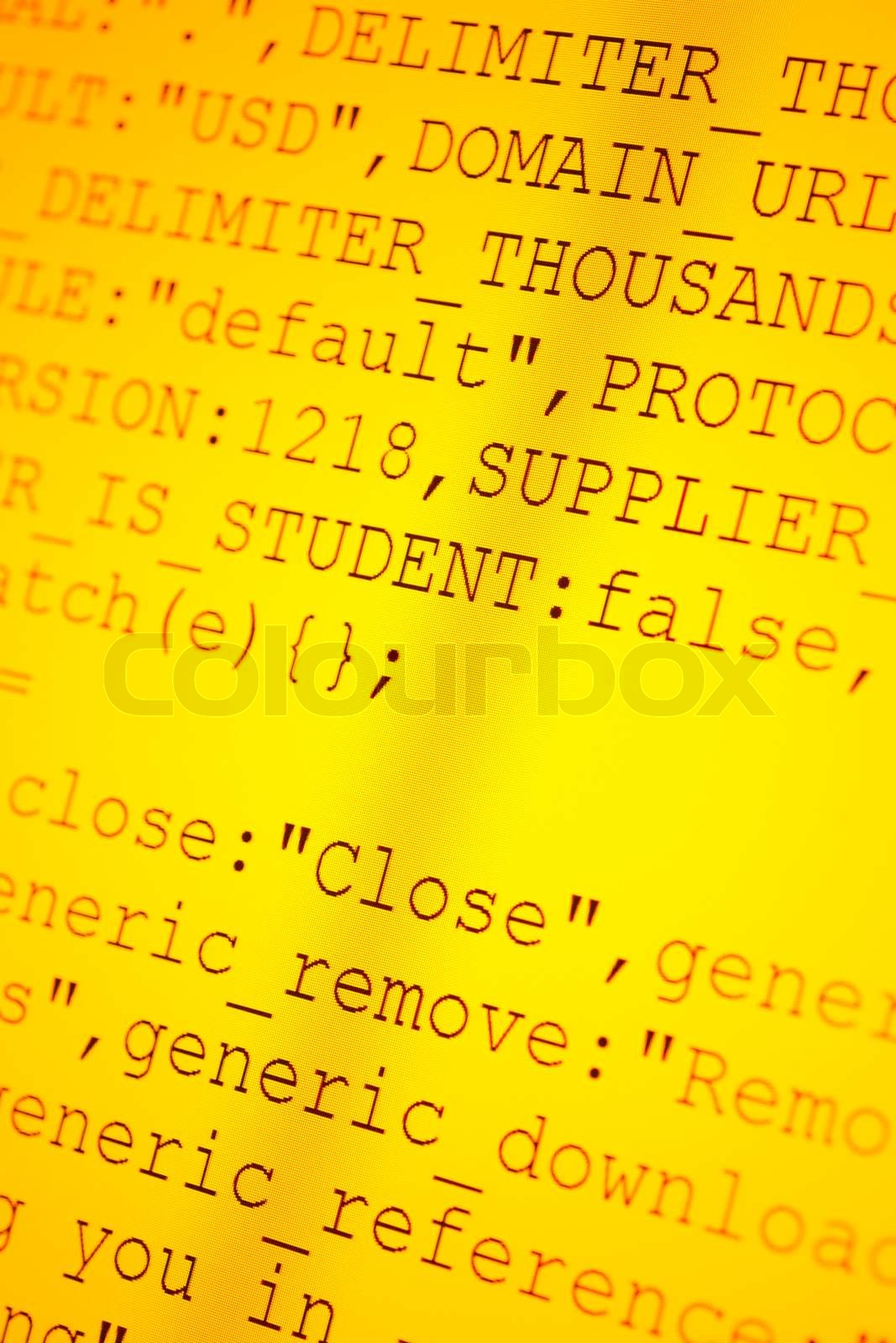 HTML-Codes | Stock Bild | Colourbox