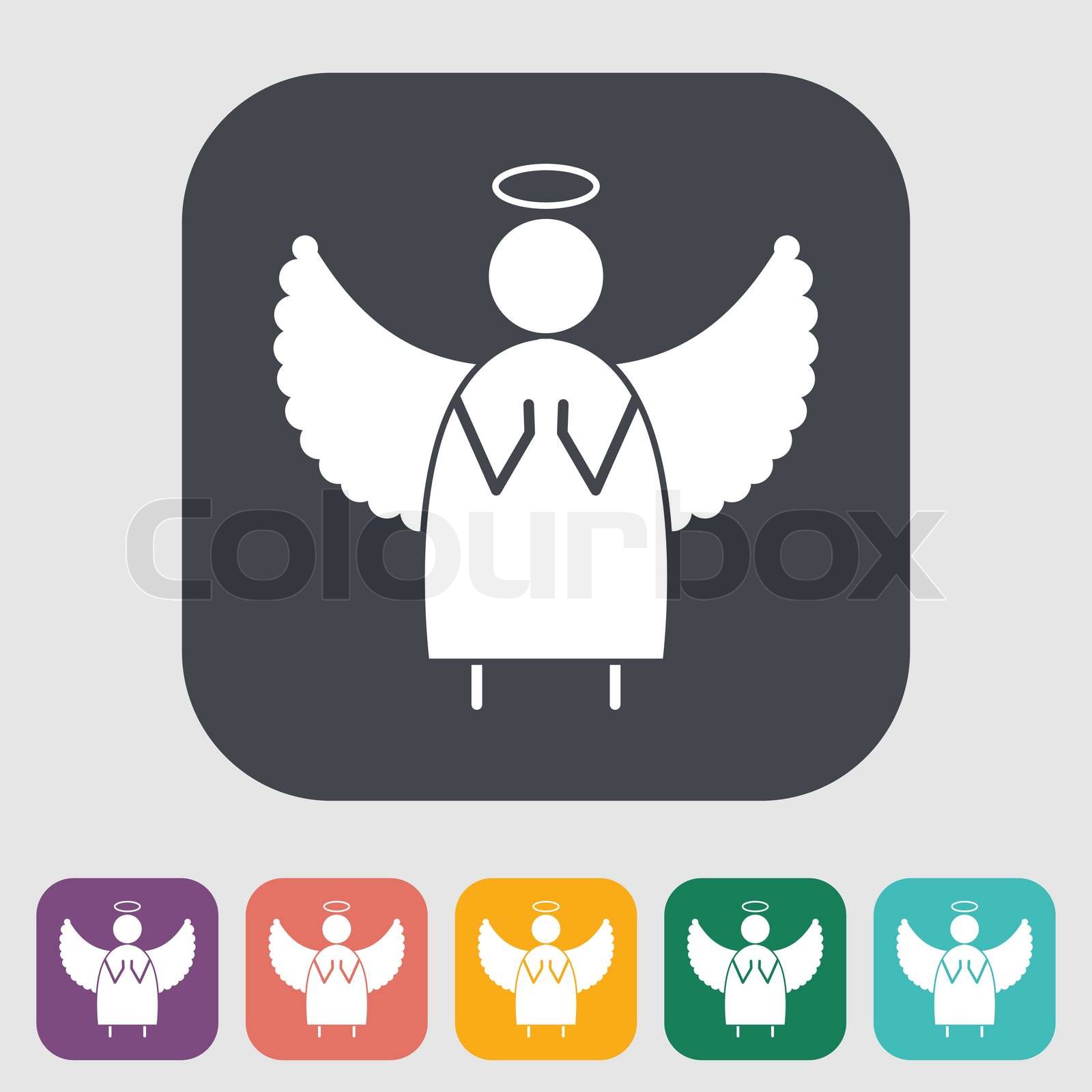 Angel icon | Stock vector | Colourbox