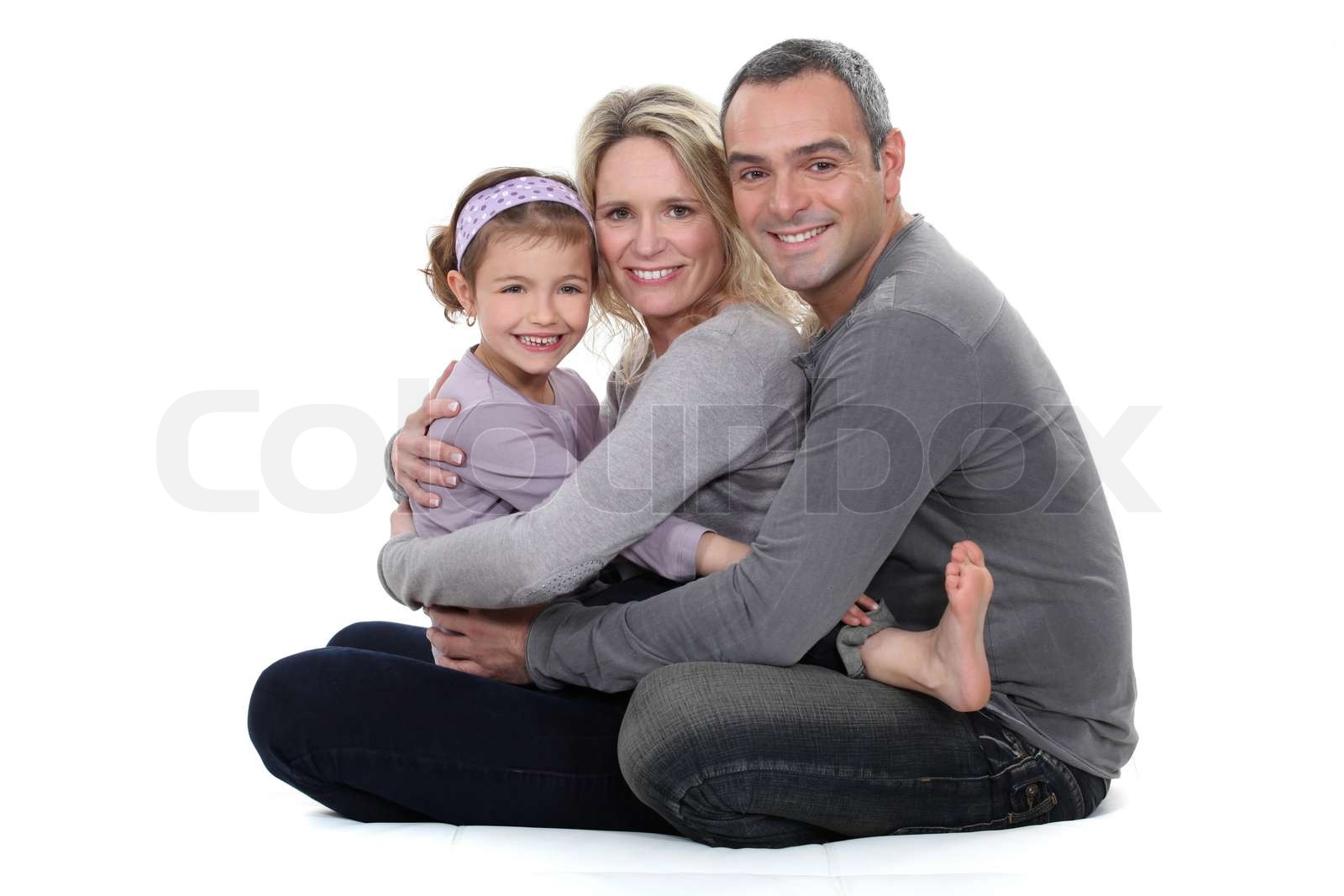 Family hug | Stock image | Colourbox