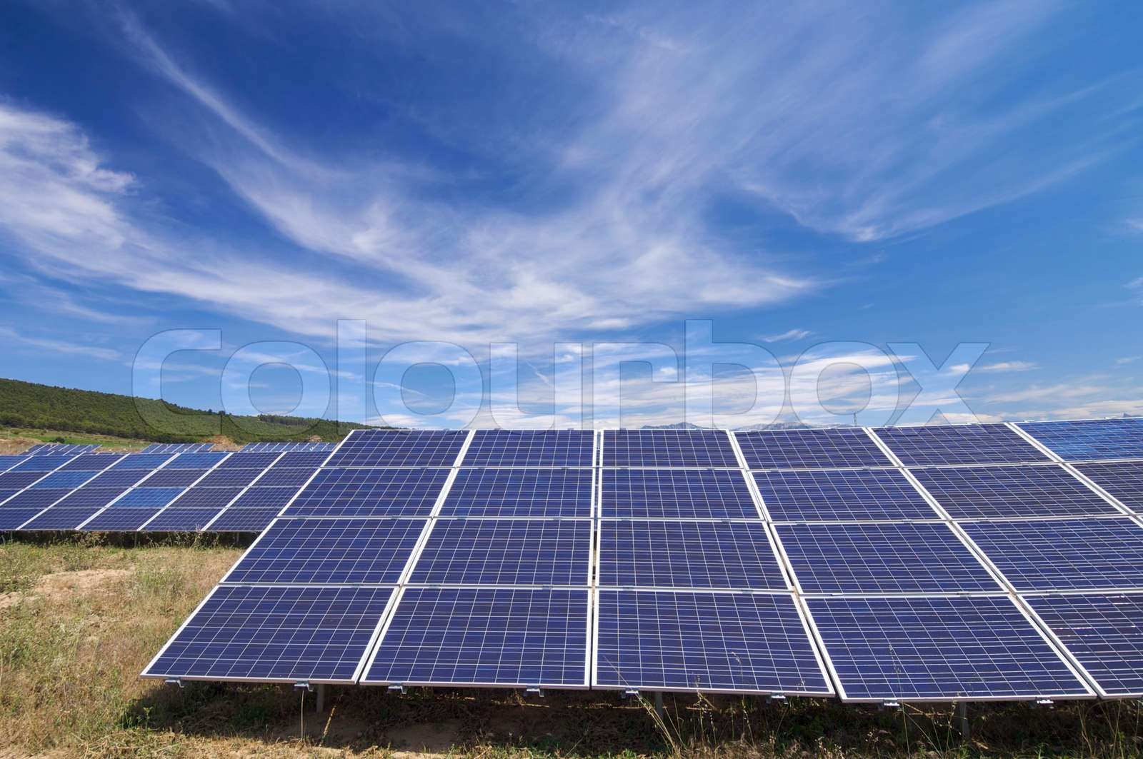 solar energy field | Stock image | Colourbox