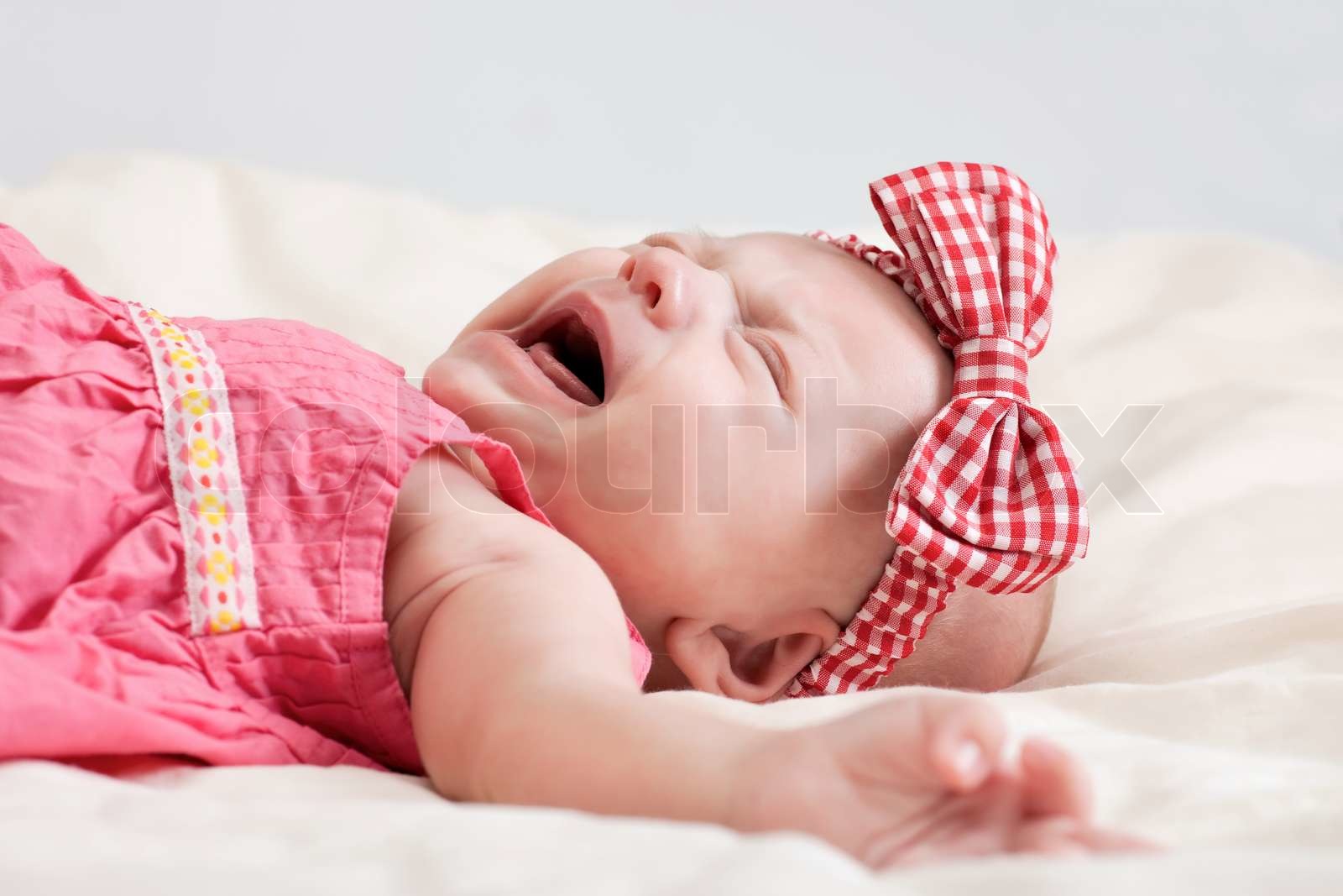 Crying Baby Girl | Stock image | Colourbox