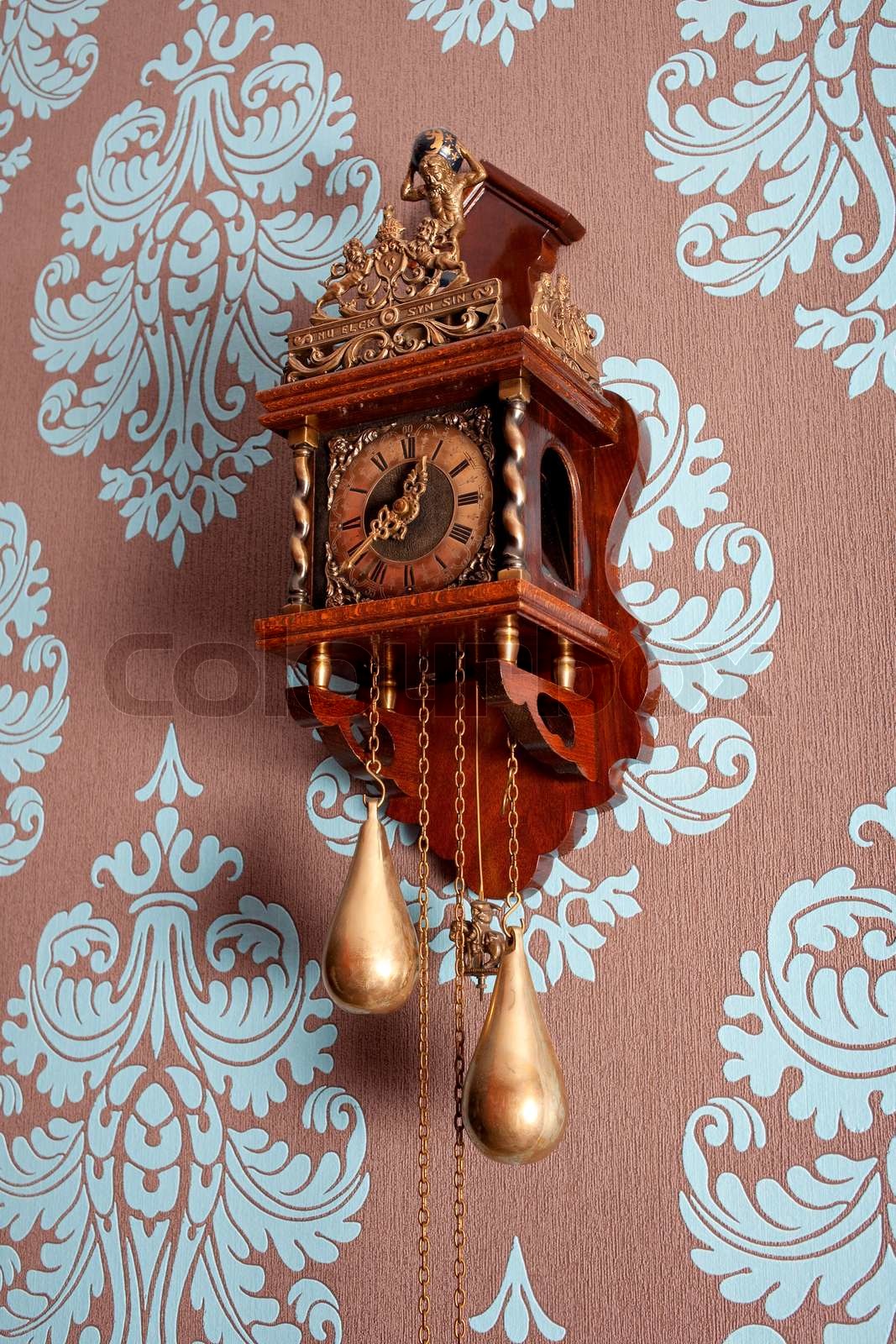 Antique Dutch Wall Clock | Stock image | Colourbox