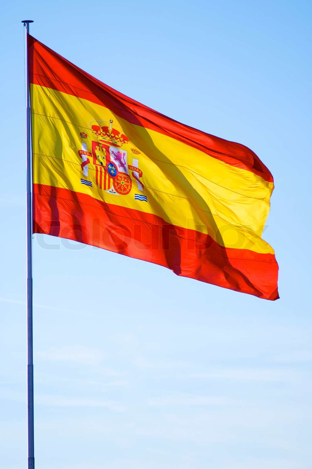 Spanish flag | Stock image | Colourbox