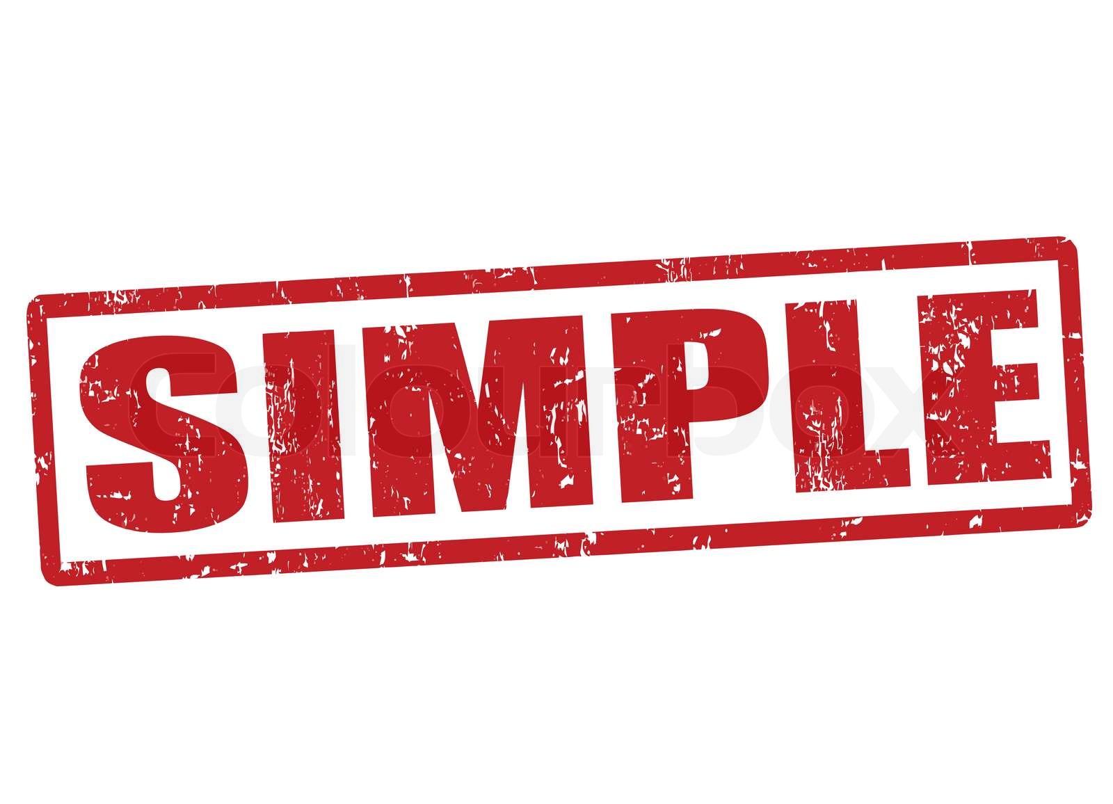 Simple stamp | Stock vector | Colourbox