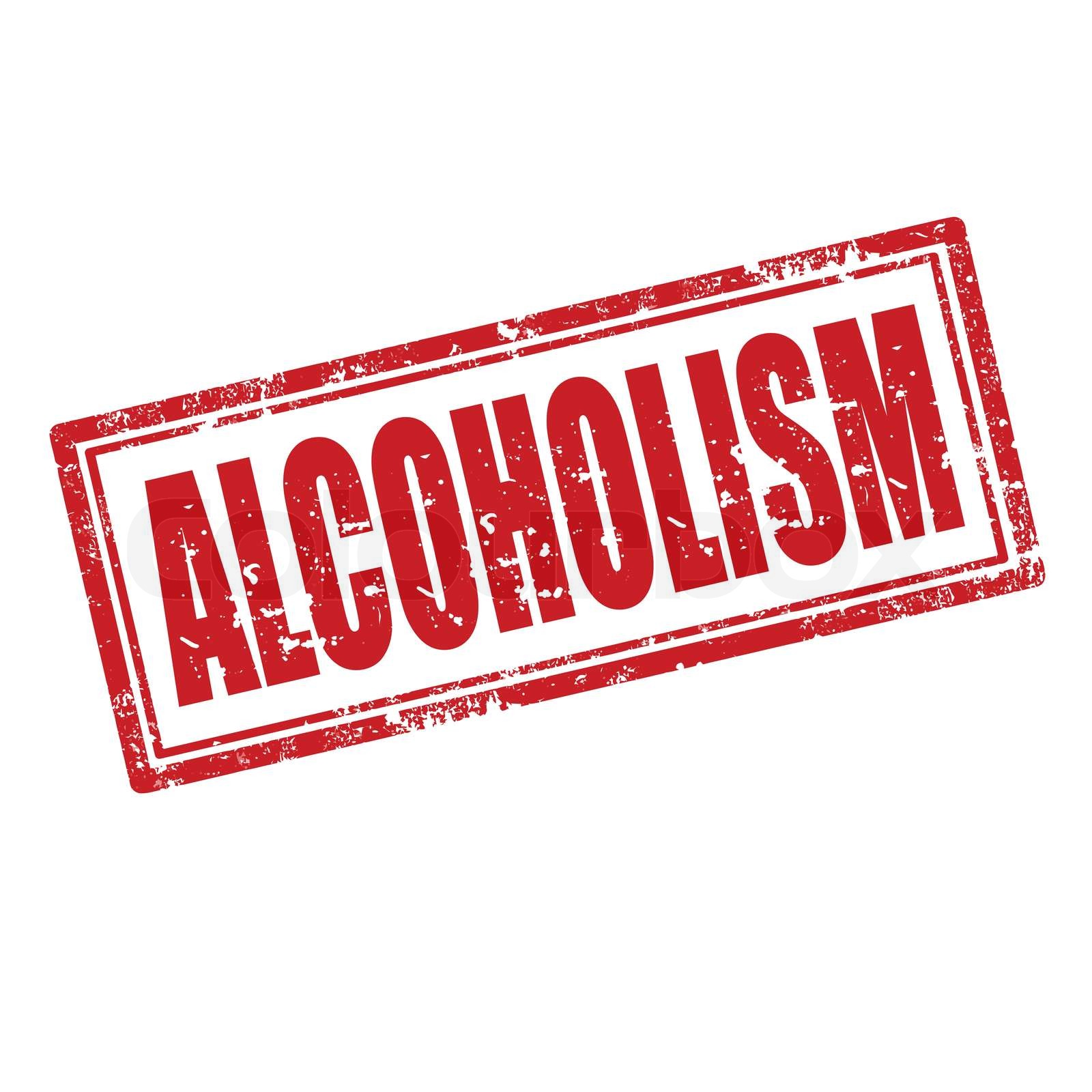 Alcoholism-stamp | Stock vector | Colourbox