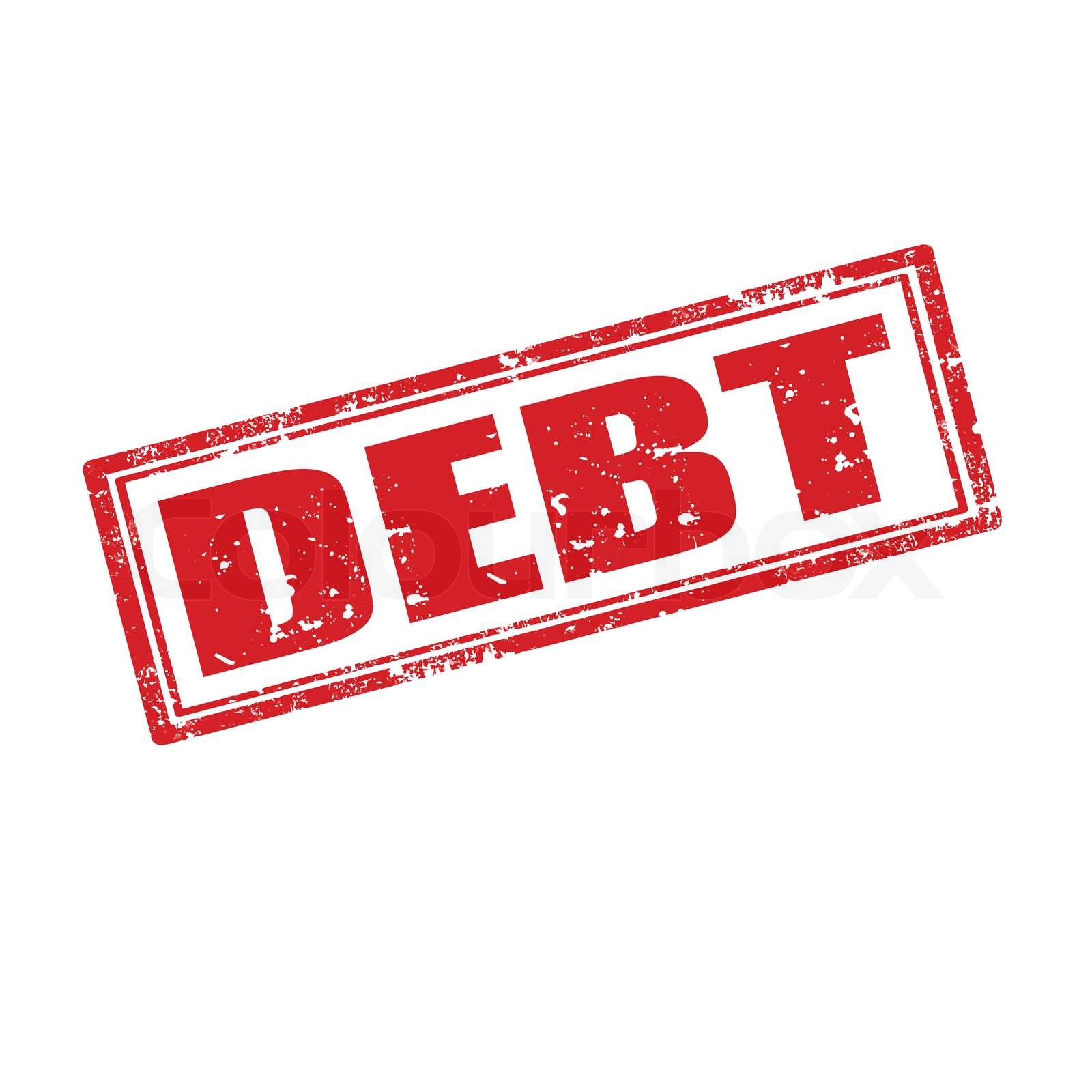 Debt-stamp | Stock vector | Colourbox