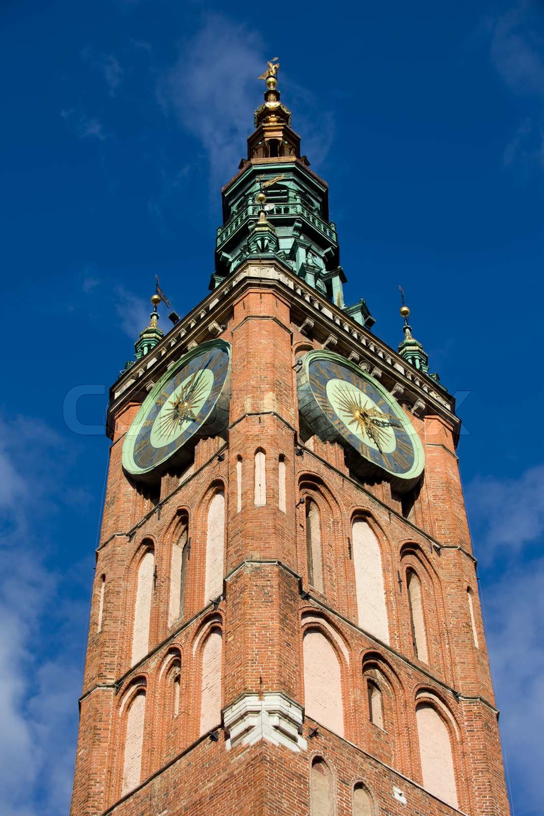 Clock Tower of Main Town Hall in Gdansk | Stock image | Colourbox