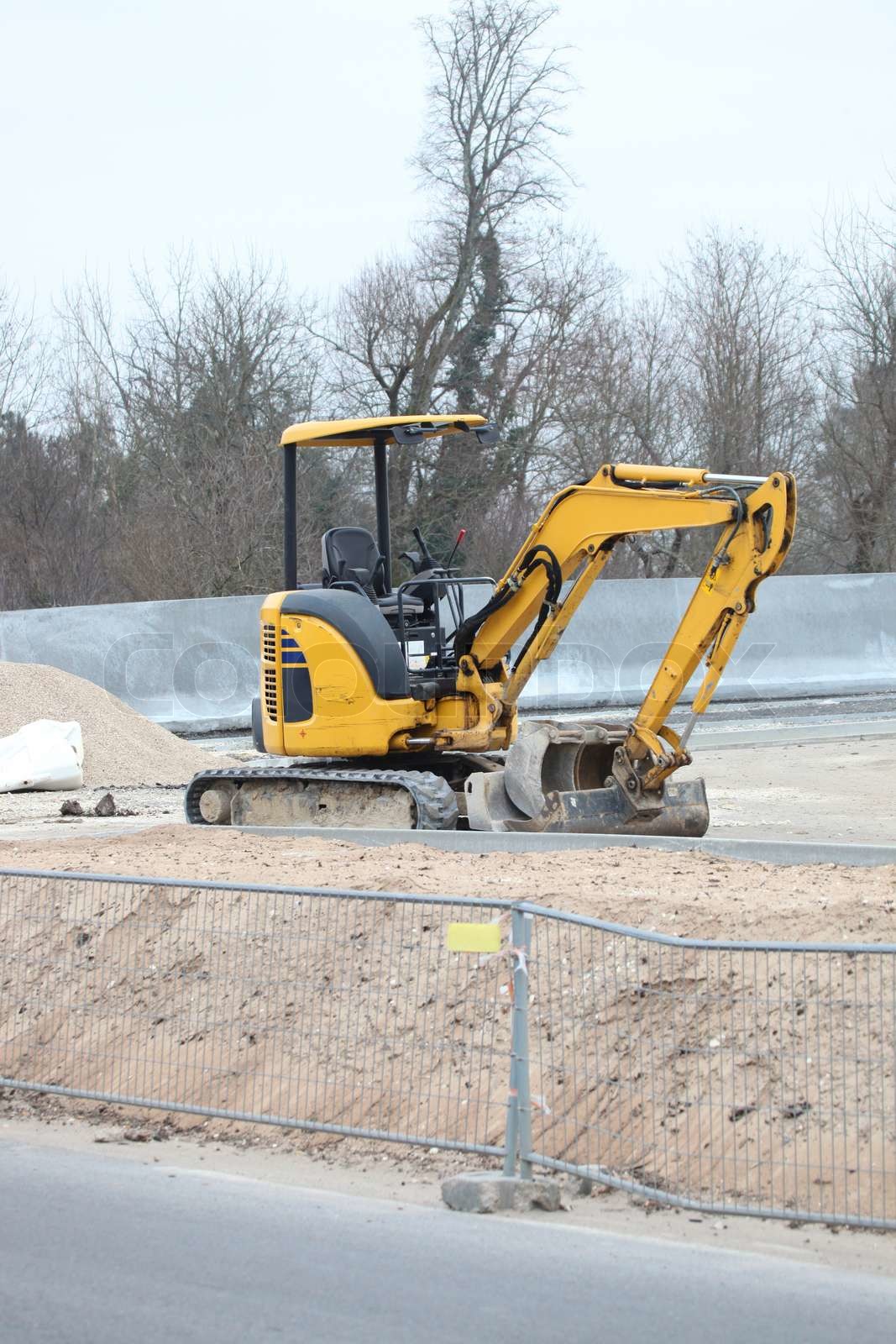 Mechanical digger in a quarry | Stock image | Colourbox