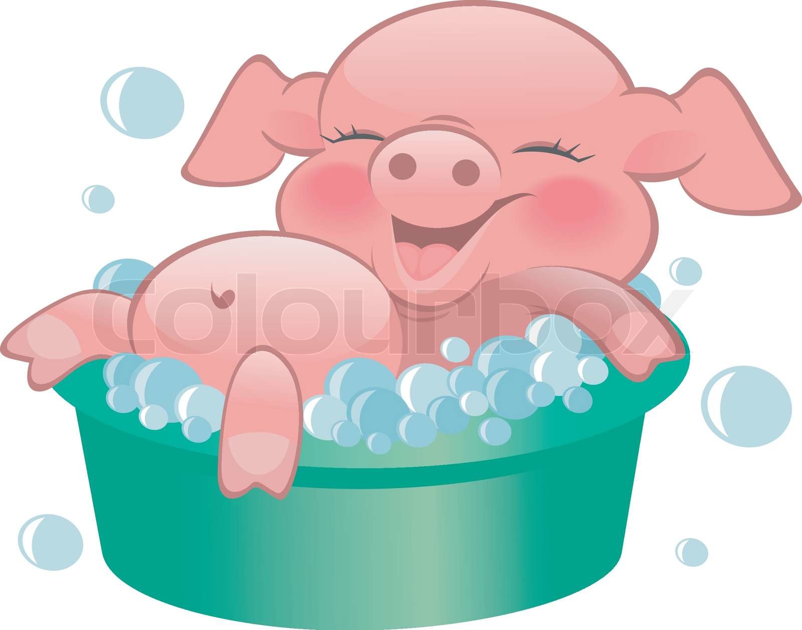 Cute pig | Stock vector | Colourbox