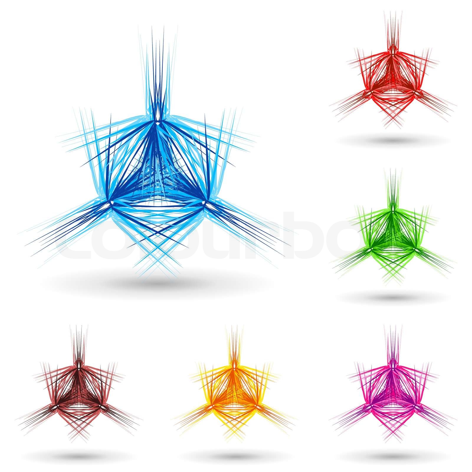 Abstract fluffy star. | Stock vector | Colourbox