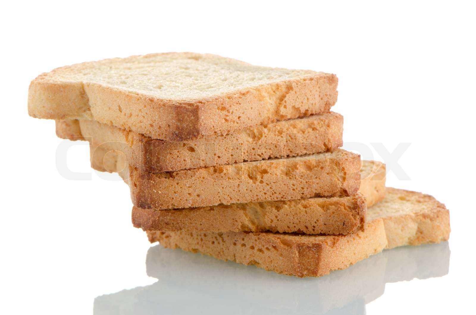 Golden brown toast | Stock image | Colourbox
