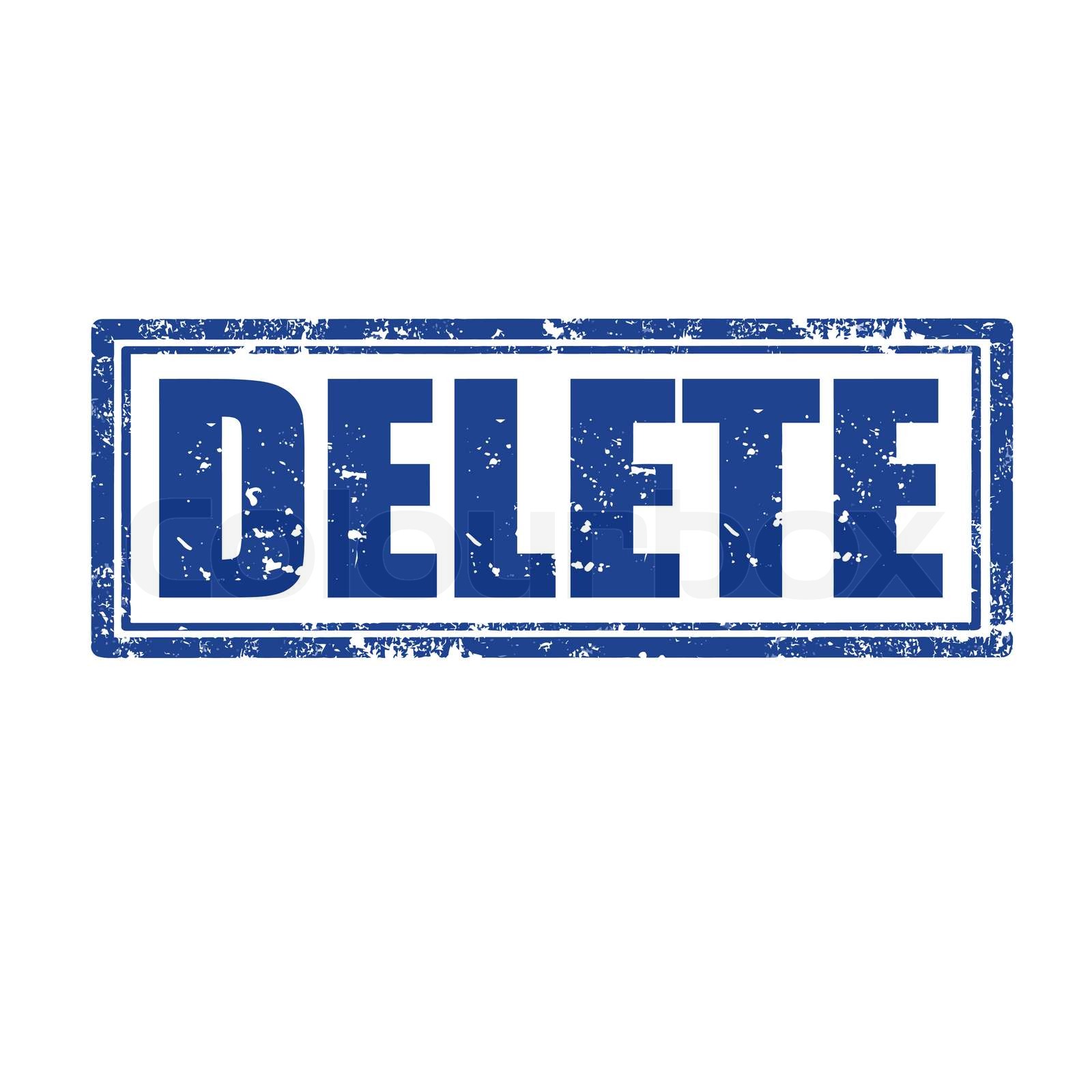Delete-stamp | Stock vector | Colourbox