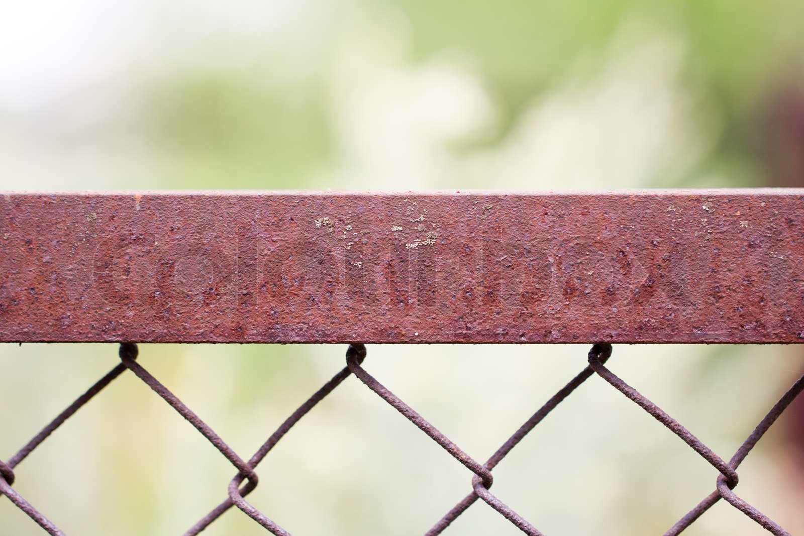 rusty metal fence | Stock image | Colourbox
