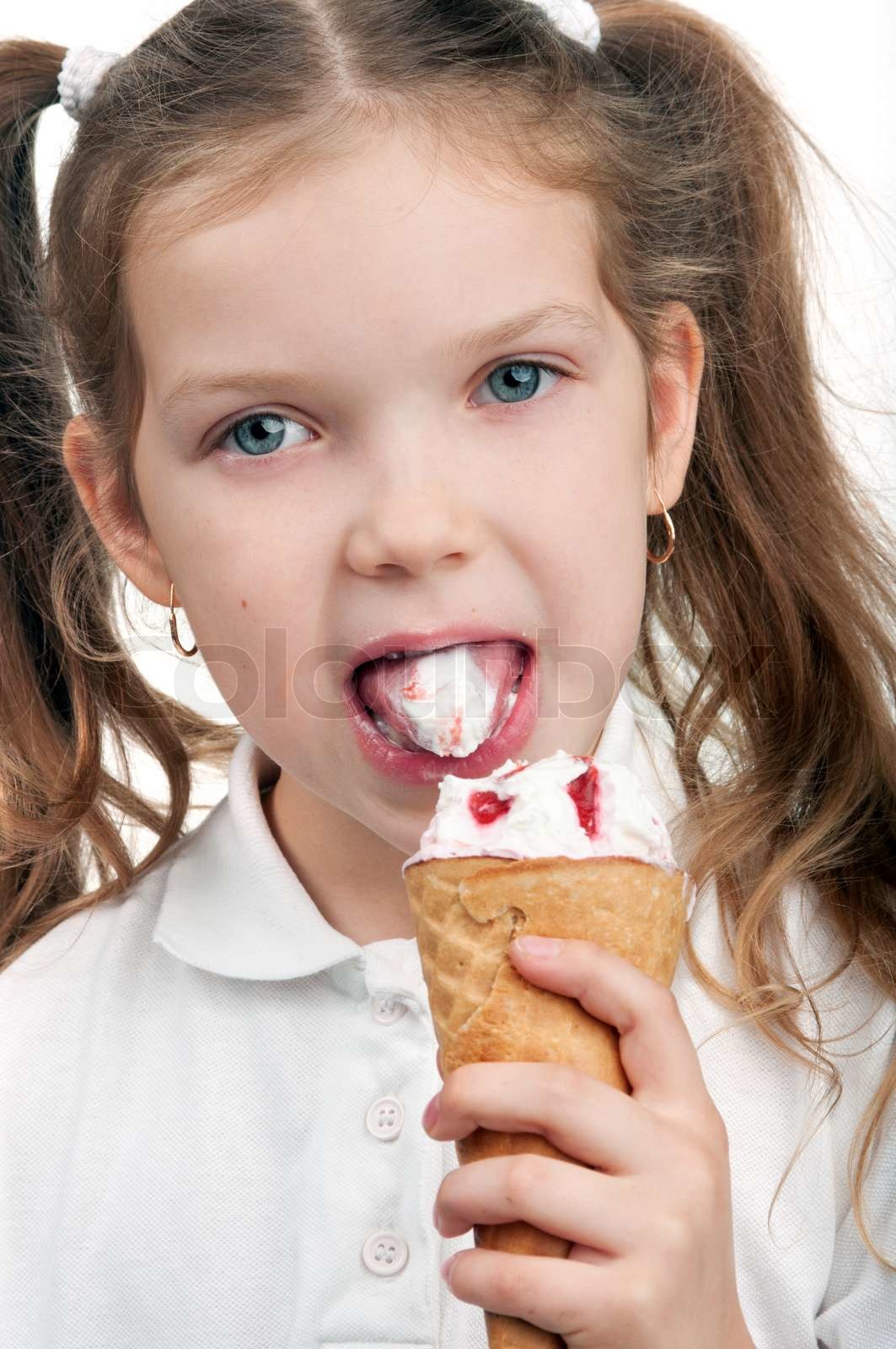 Child with ice cream | Stock image | Colourbox
