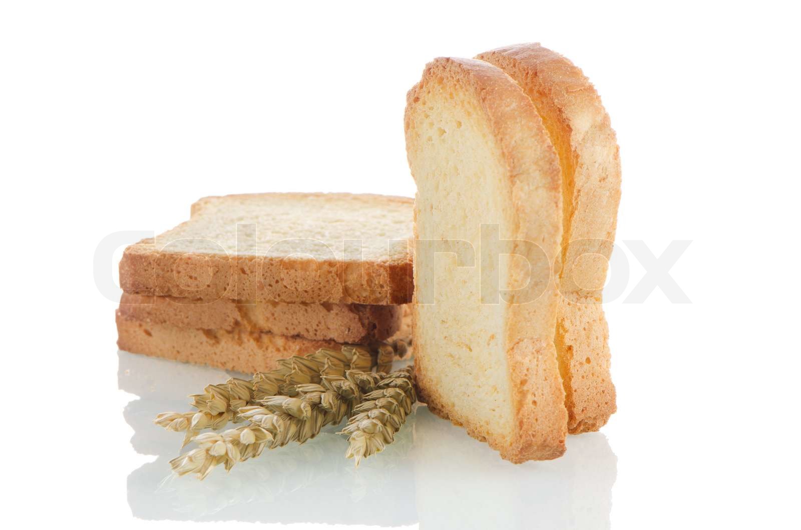 Golden brown toast | Stock image | Colourbox