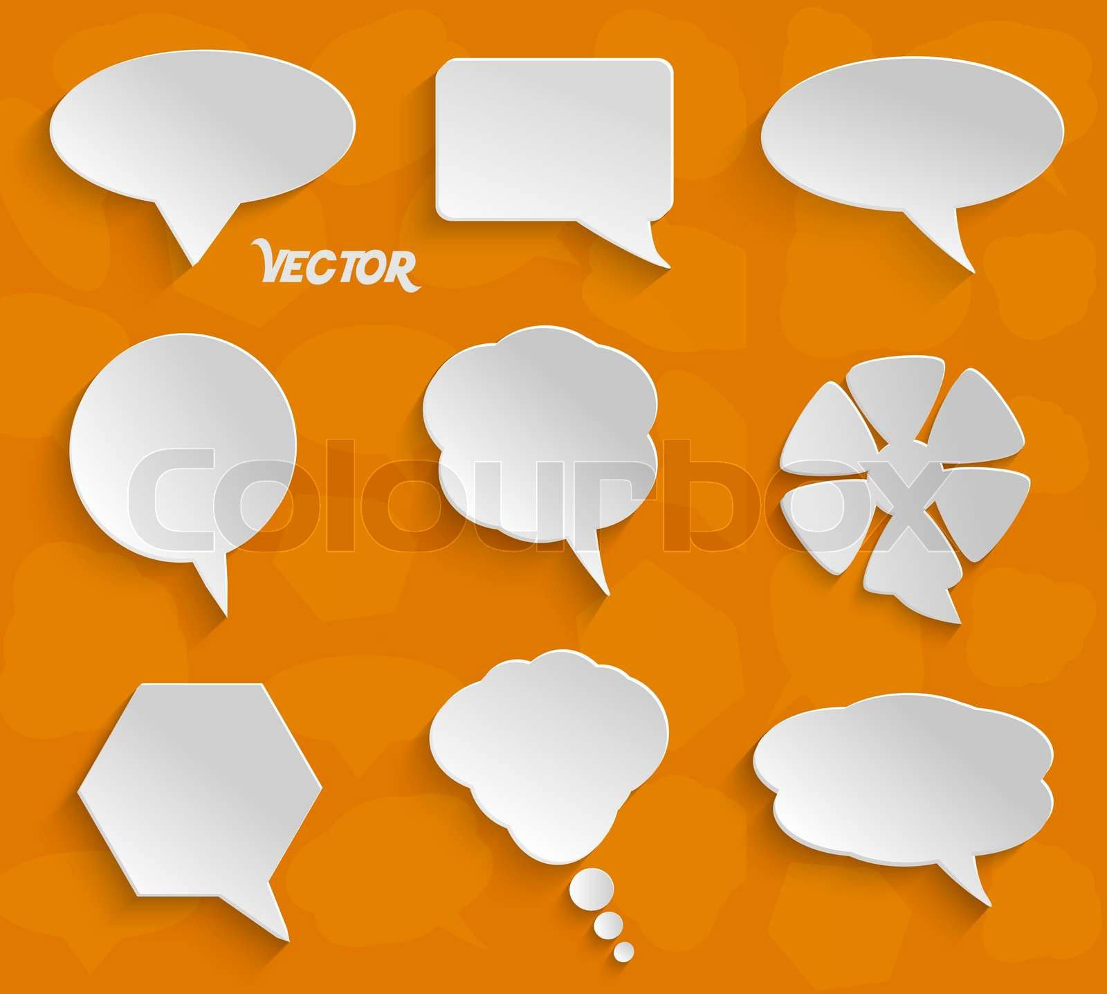 Sprechblase | Stock-Vektor | Colourbox