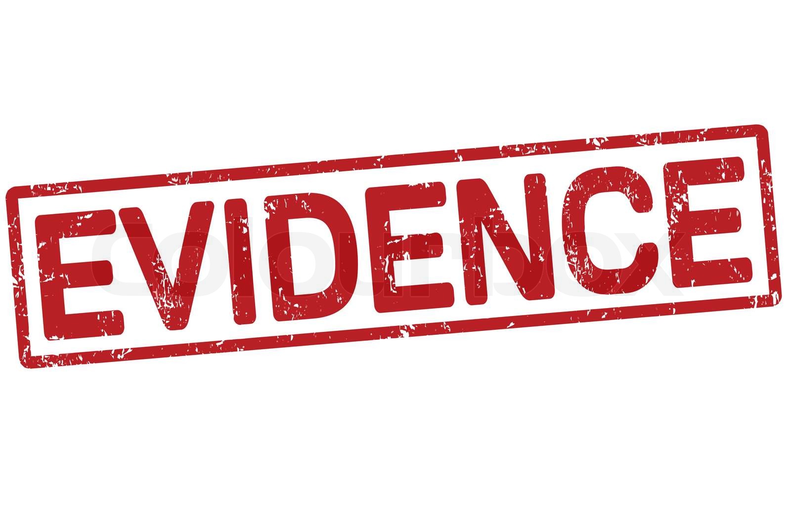 Evidence stamp | Stock vector | Colourbox
