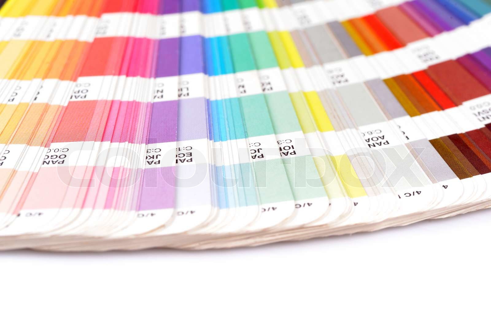 Pantone sample colors catalogue | Stock image | Colourbox
