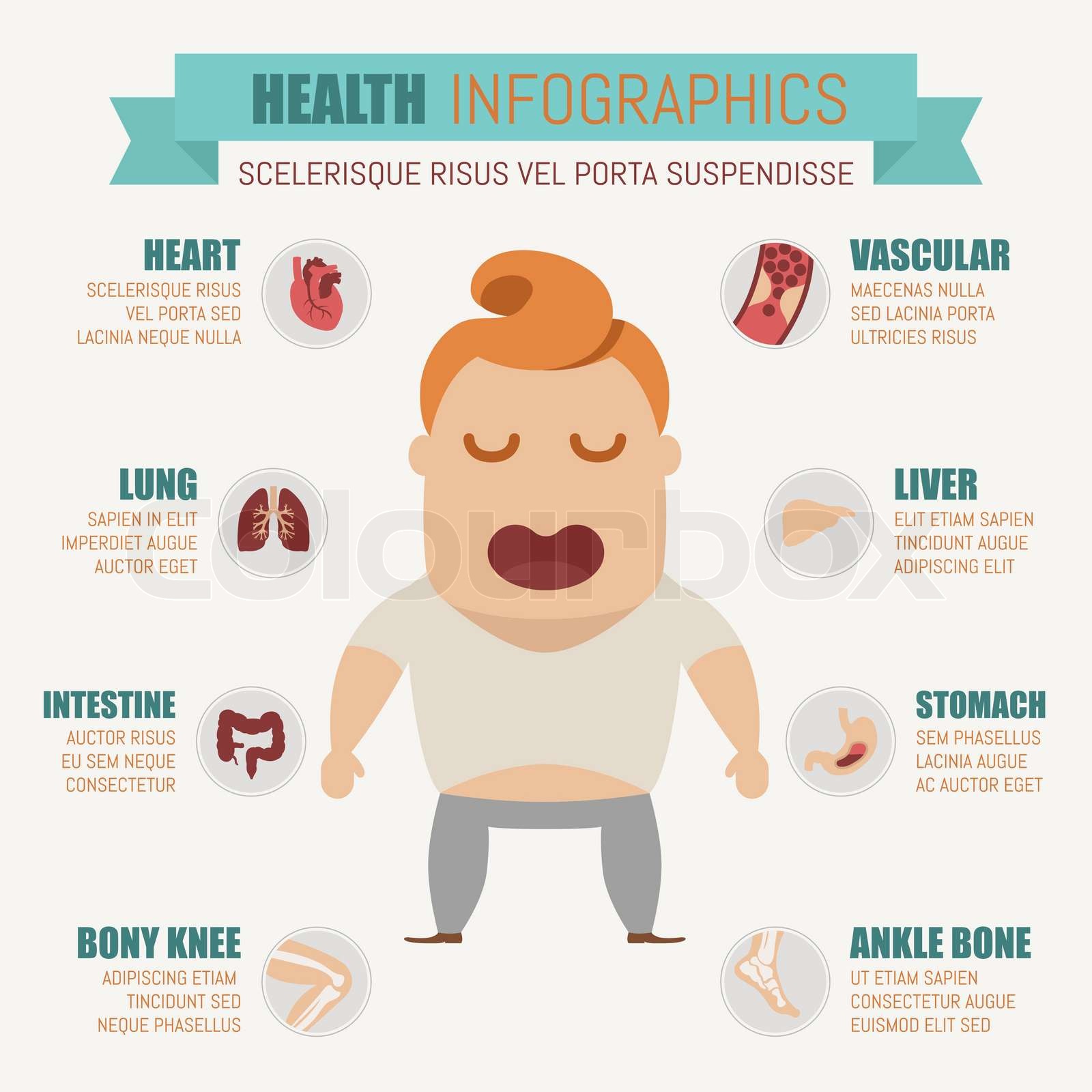 Health infographics | Stock vector | Colourbox