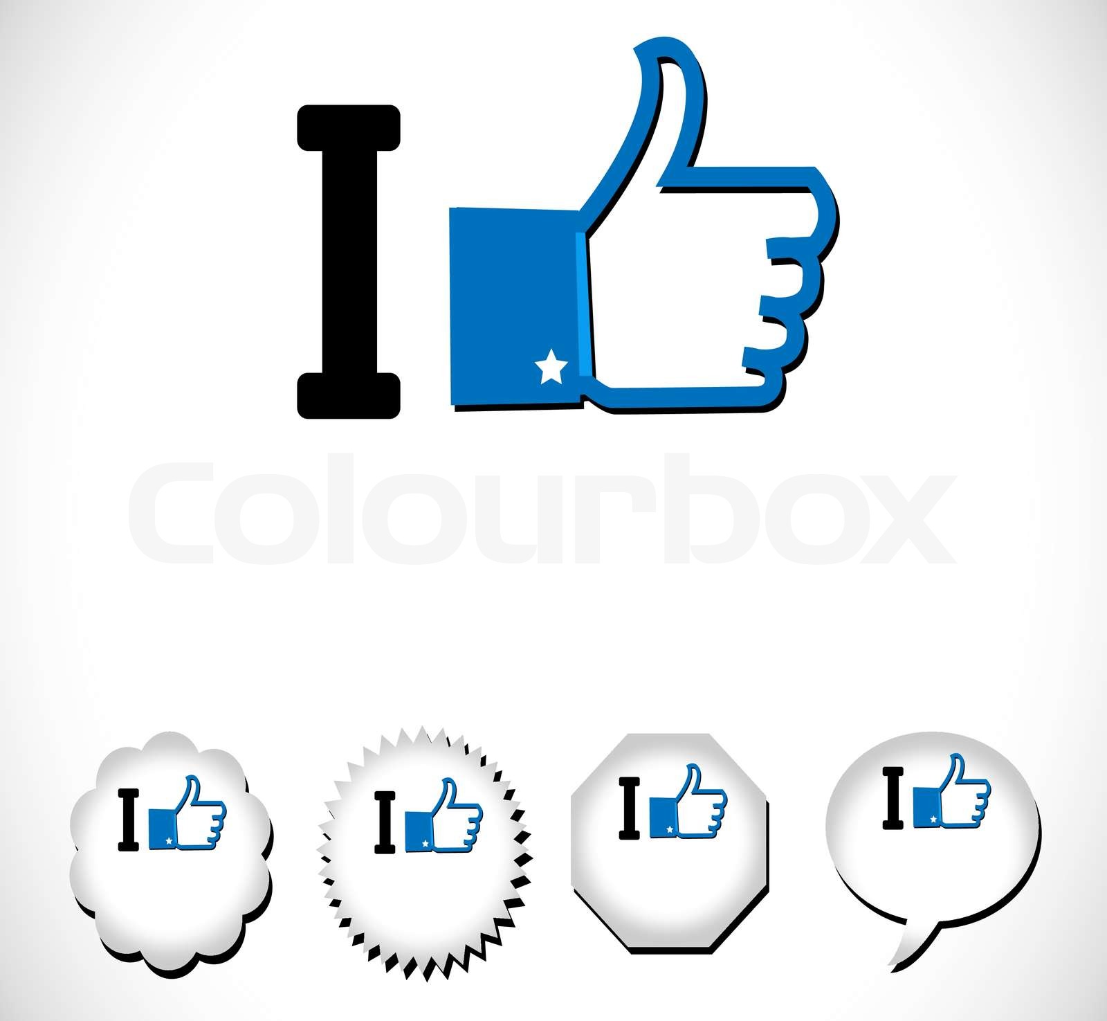 i like icon | Stock vector | Colourbox
