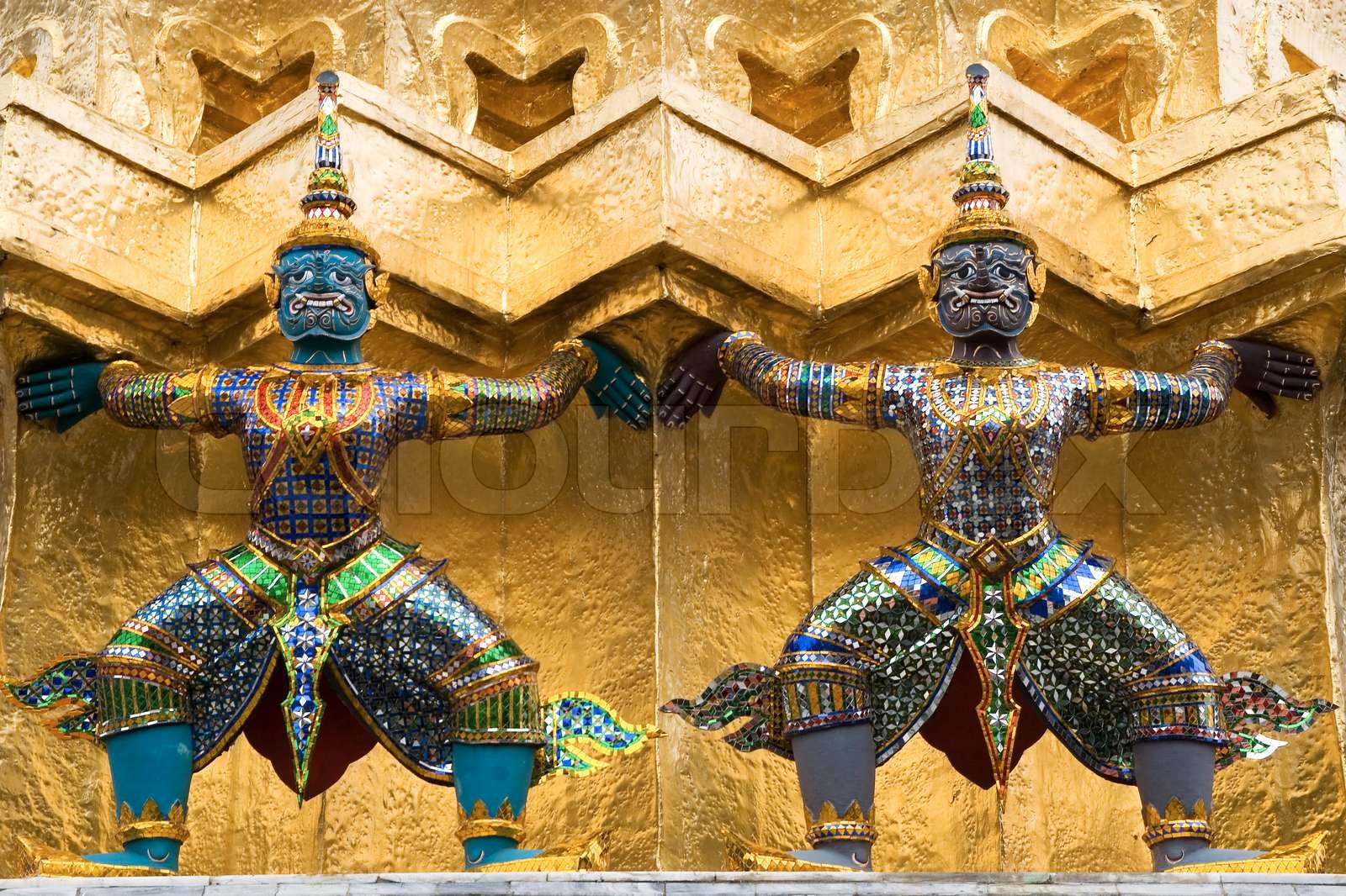Guardian Statues Art | Stock image | Colourbox