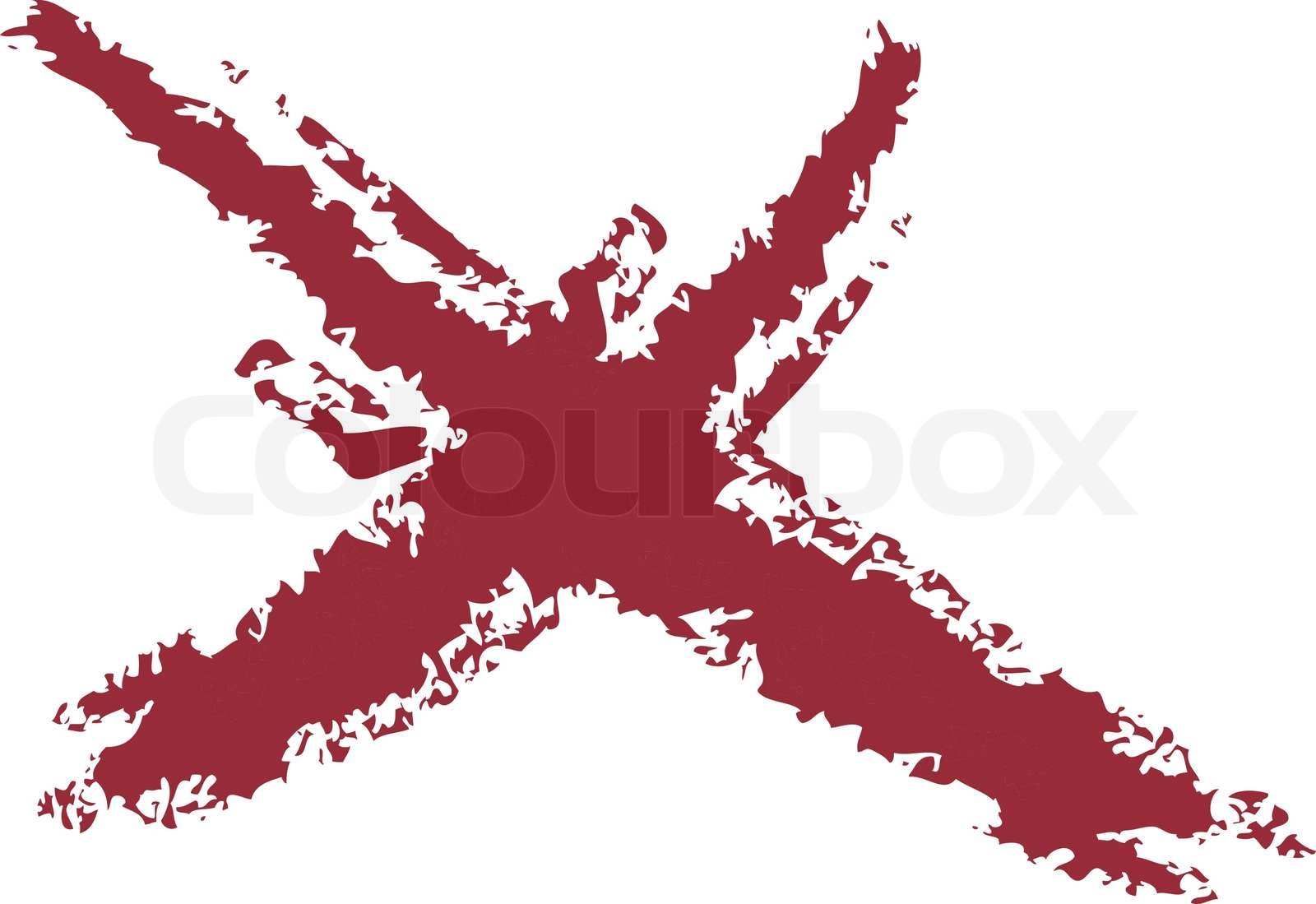 x-Zeichen | Stock-Vektor | Colourbox