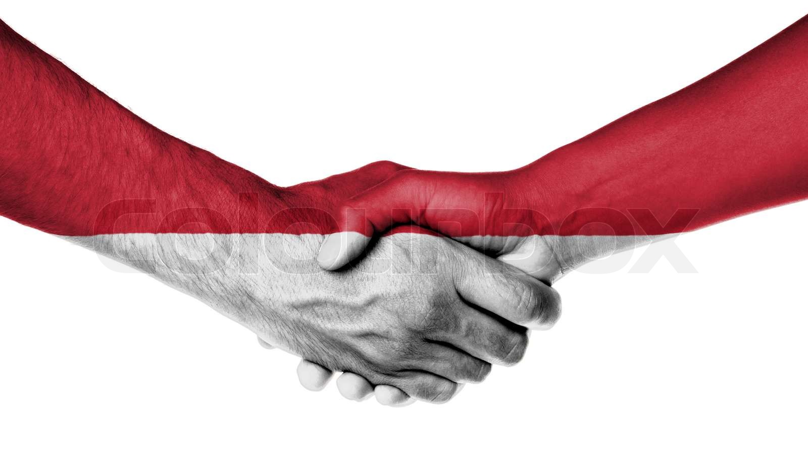 Man and woman shaking hands | Stock image | Colourbox