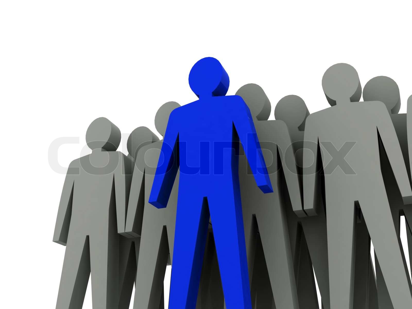 Team leader. Company boss. Teamwork. | Stock image | Colourbox