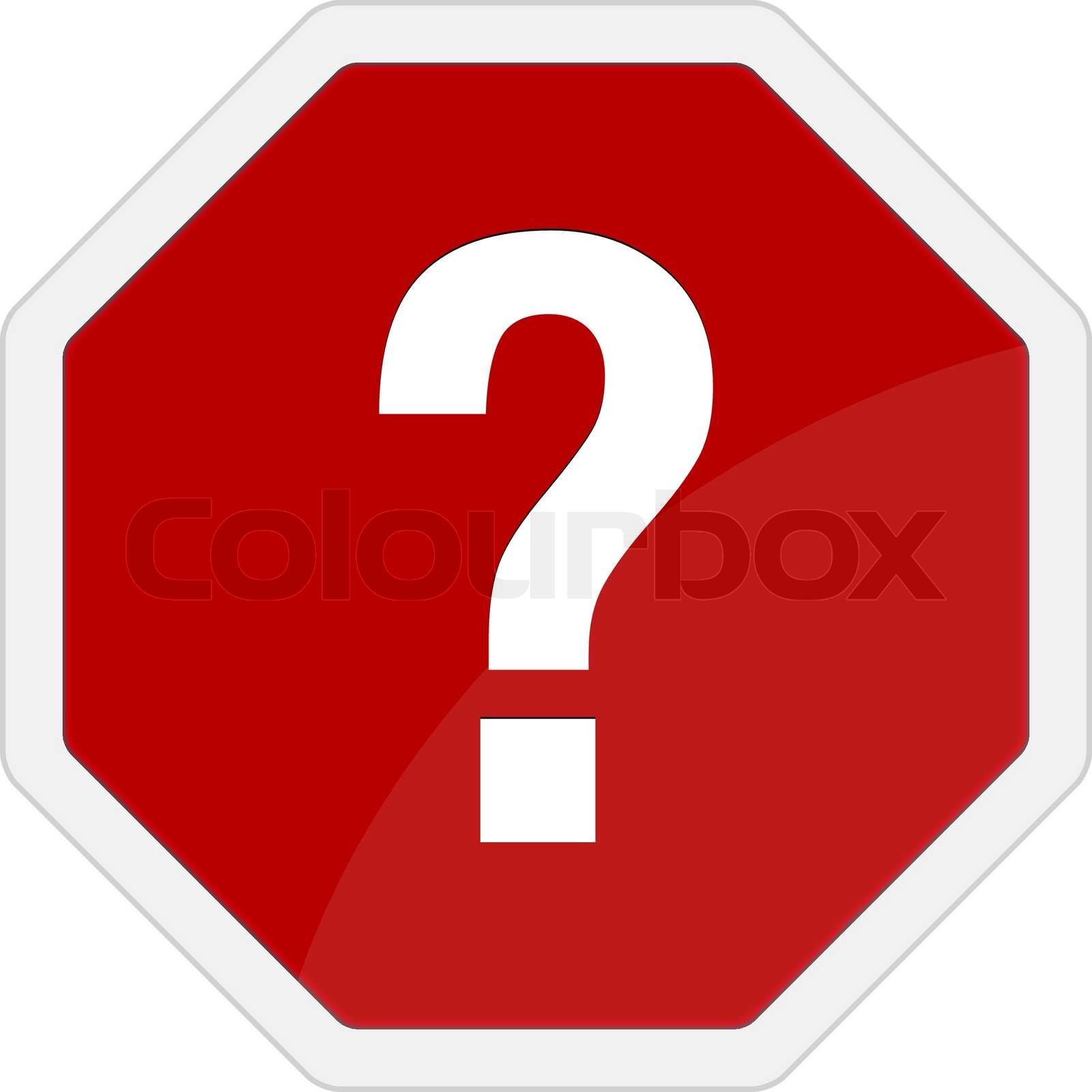 question mark traffic sign | Stock vector | Colourbox