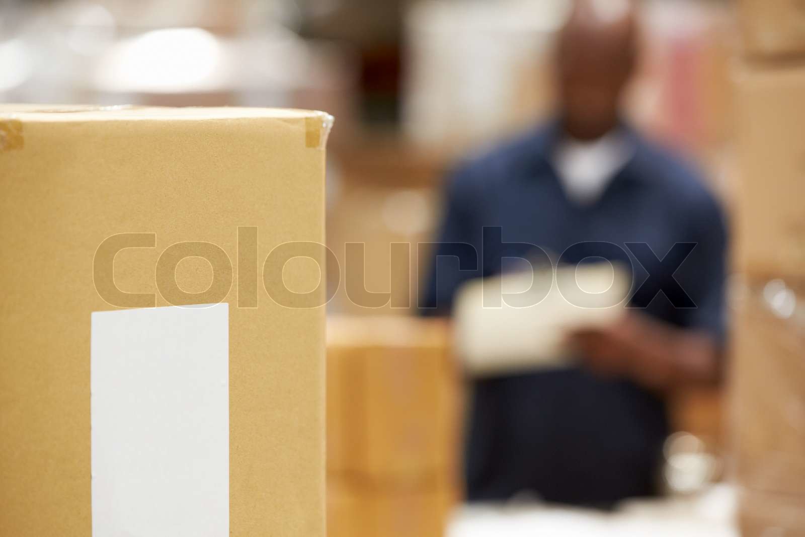 Package Ready For Dispatch In Warehouse | Stock image | Colourbox