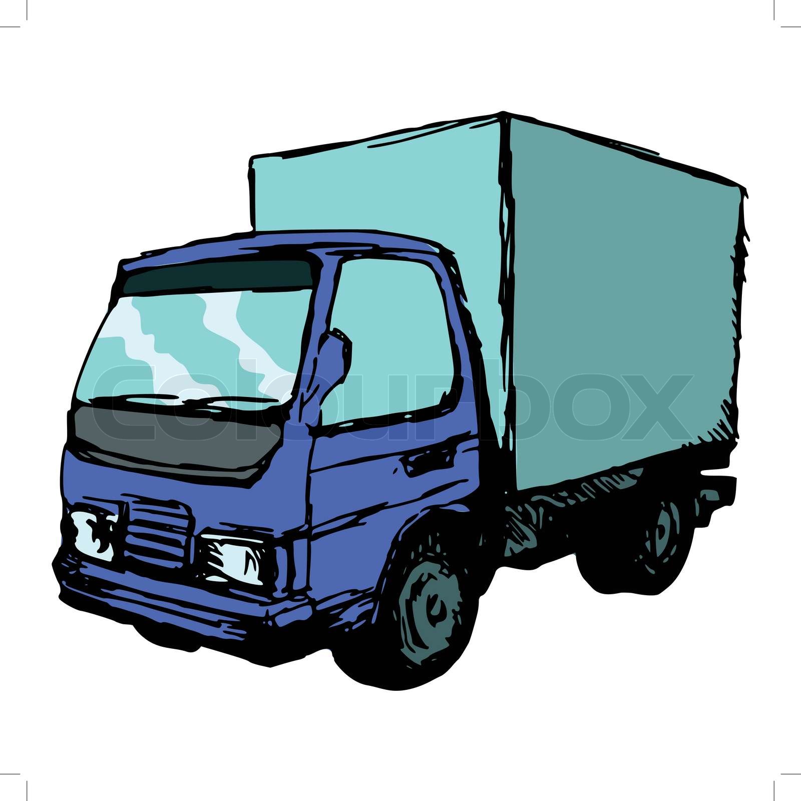 small truck | Stock vector | Colourbox