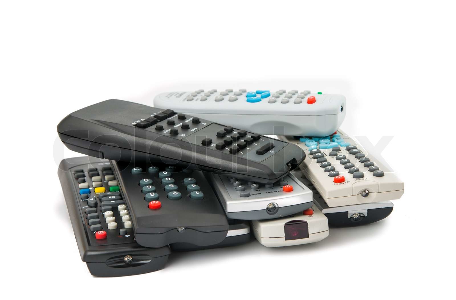 TV remote isolated | Stock image | Colourbox