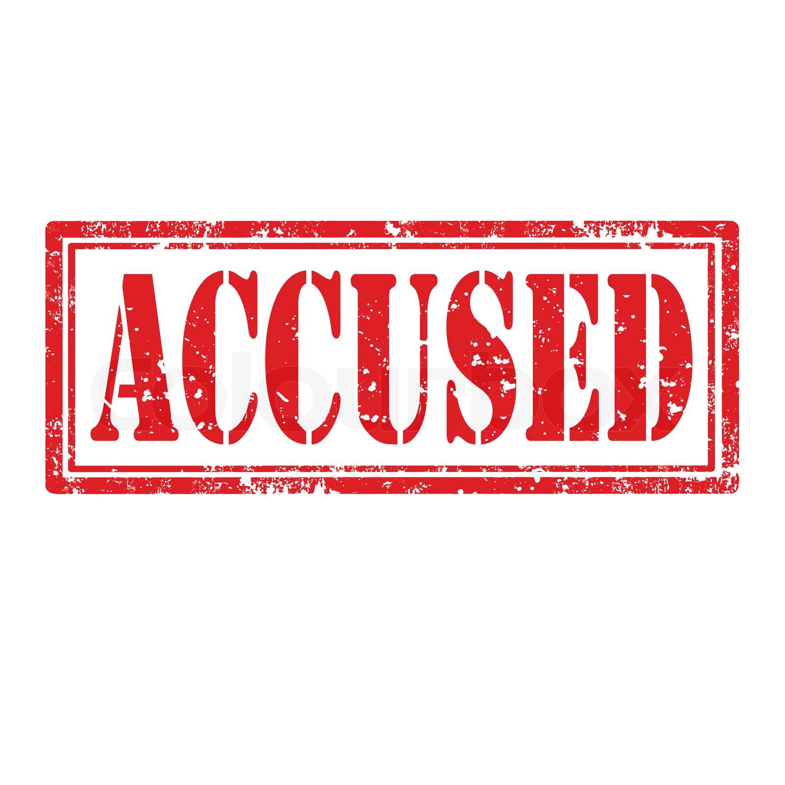 Accused-stamp | Stock vector | Colourbox