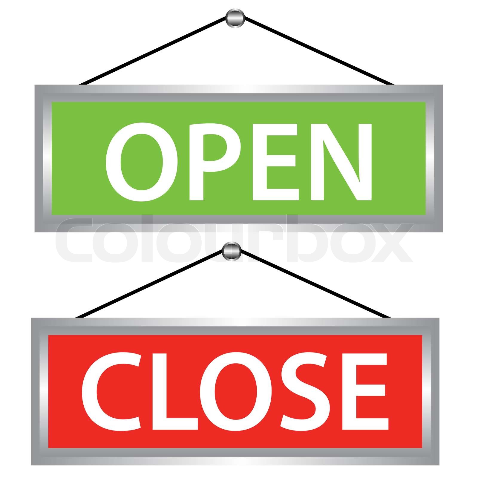 Öffnen und schließen-Symbole | Stock-Vektor | Colourbox