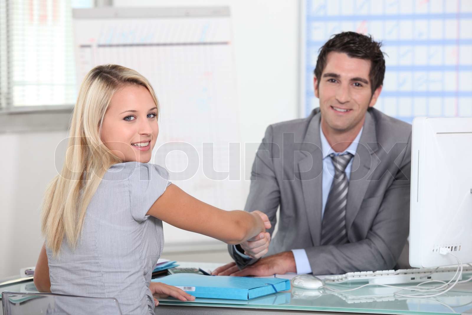 business hand shake | Stock image | Colourbox