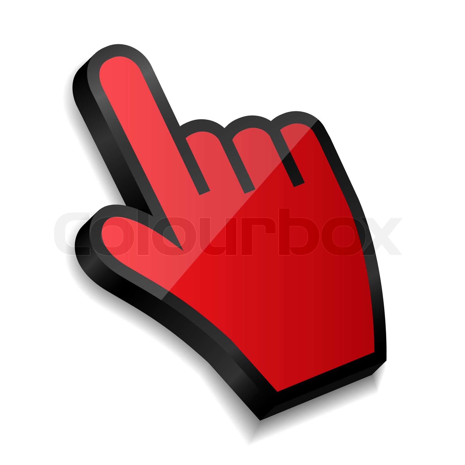 Mouse hand cursor vector illustration | Stock vector | Colourbox
