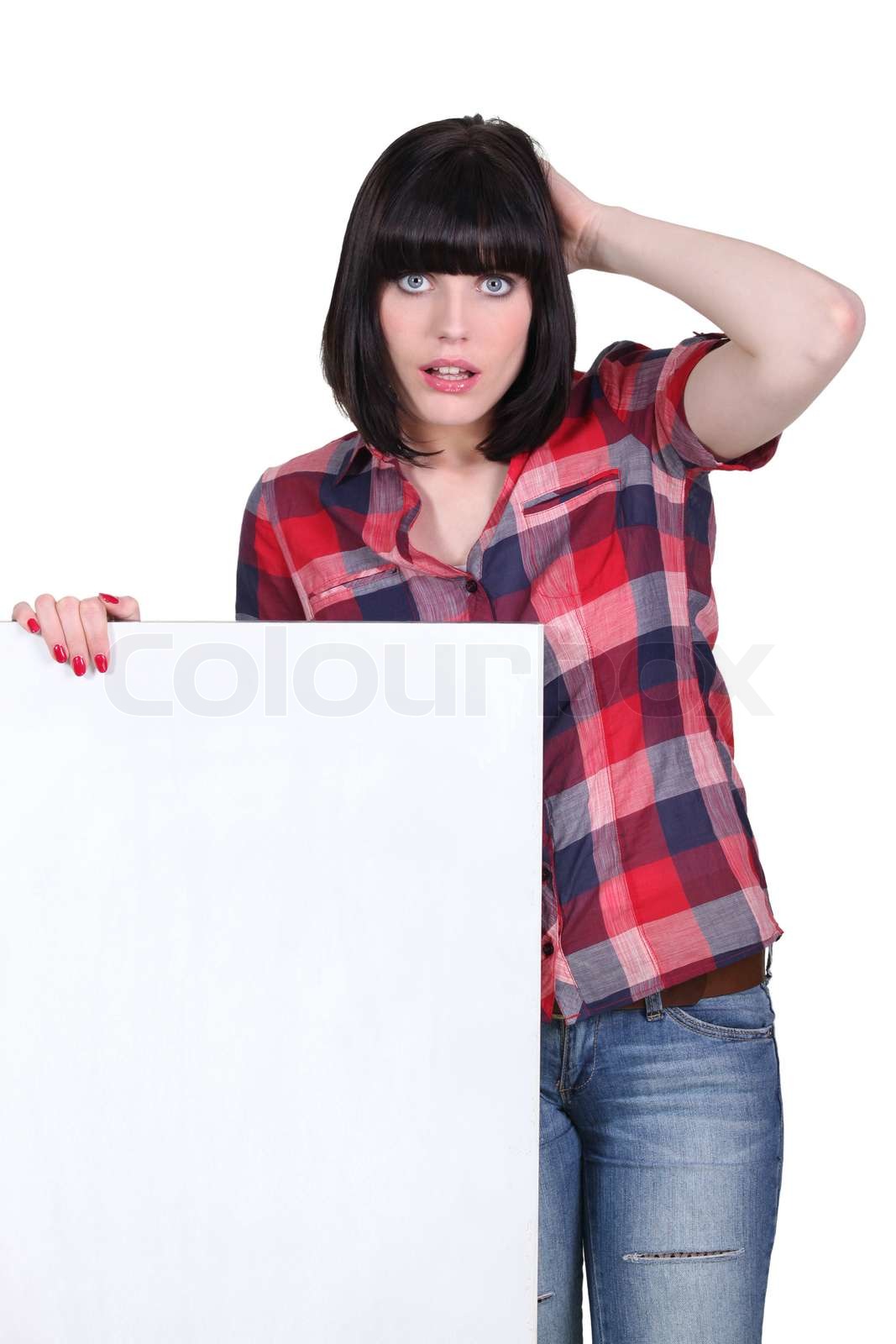 Doubtful woman | Stock image | Colourbox