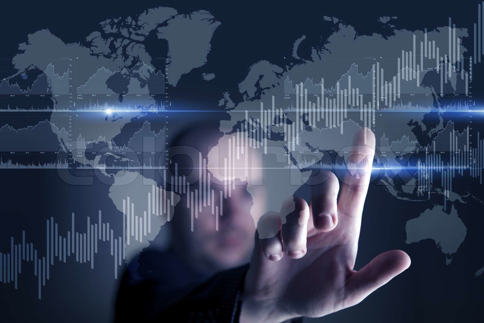 Virtual Technology Touch Screen | Stock image | Colourbox