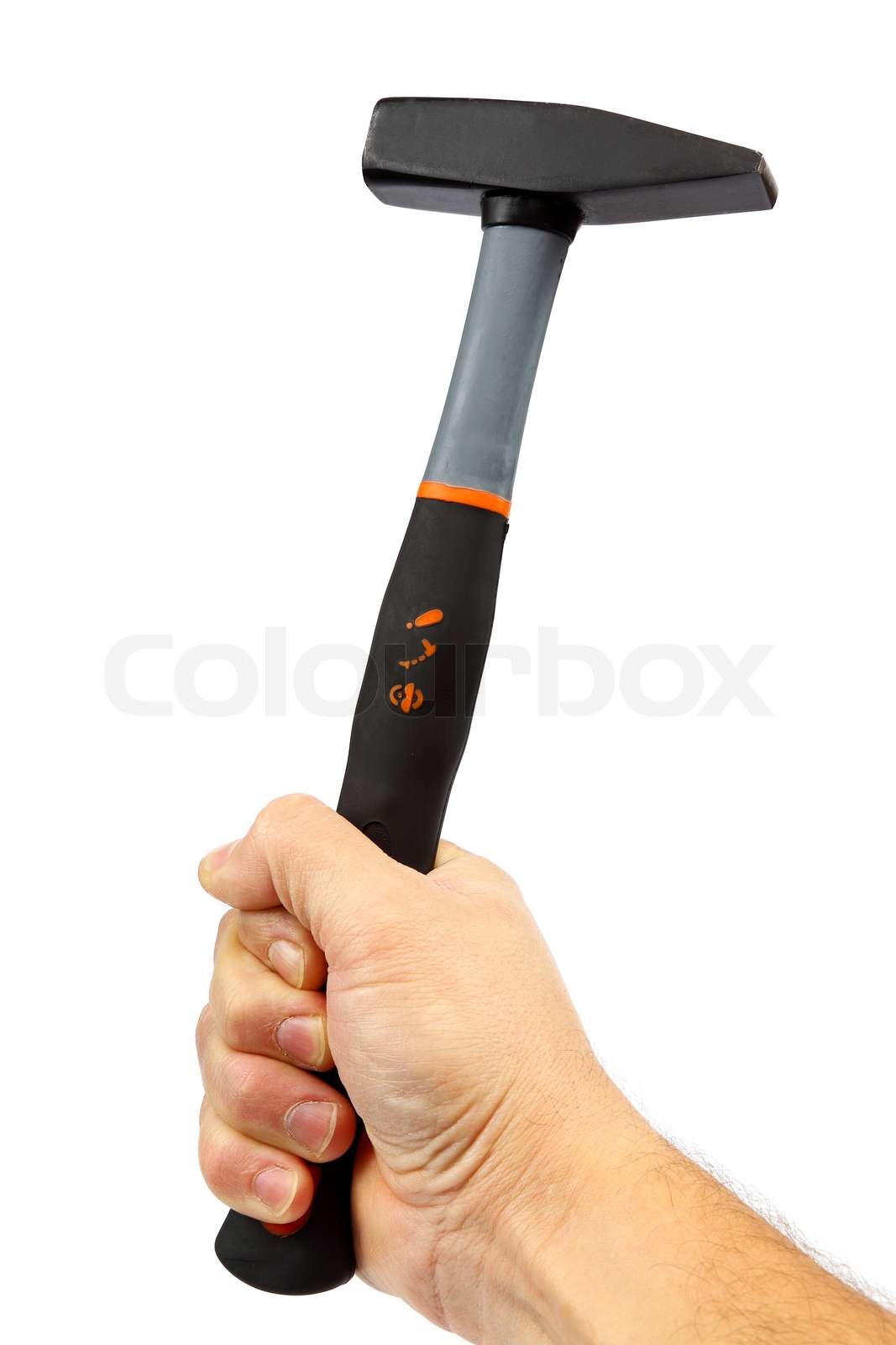 moderne hammer in der hand. | Stock Bild | Colourbox