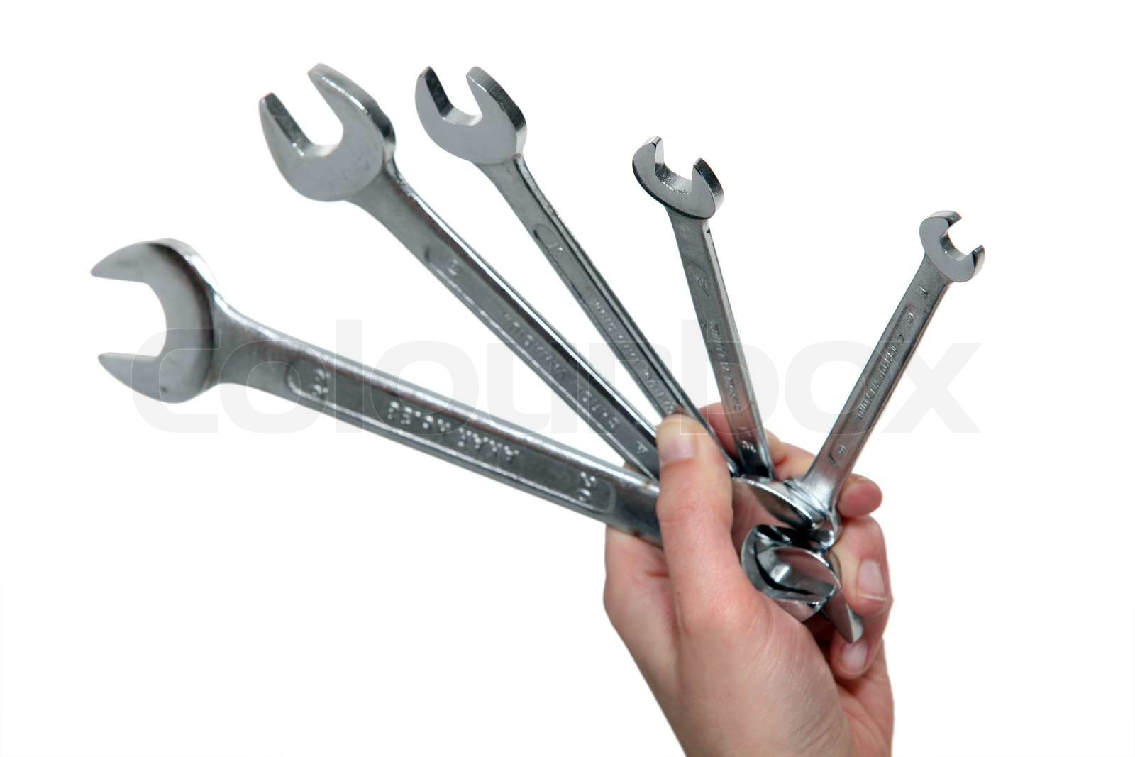 spanners of different sizes | Stock image | Colourbox